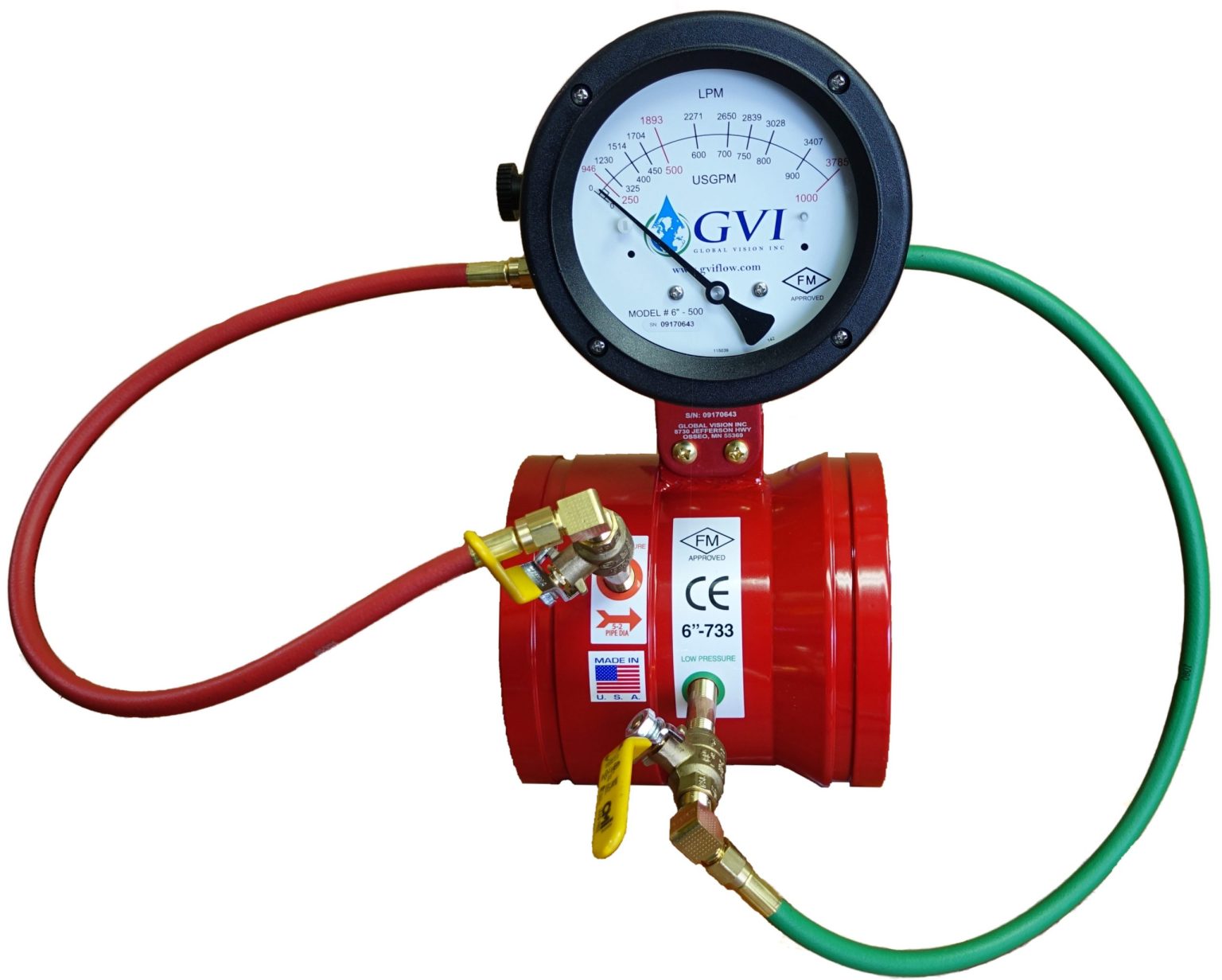 Grooved Fire Pump Test Meter – Global Vision Inc